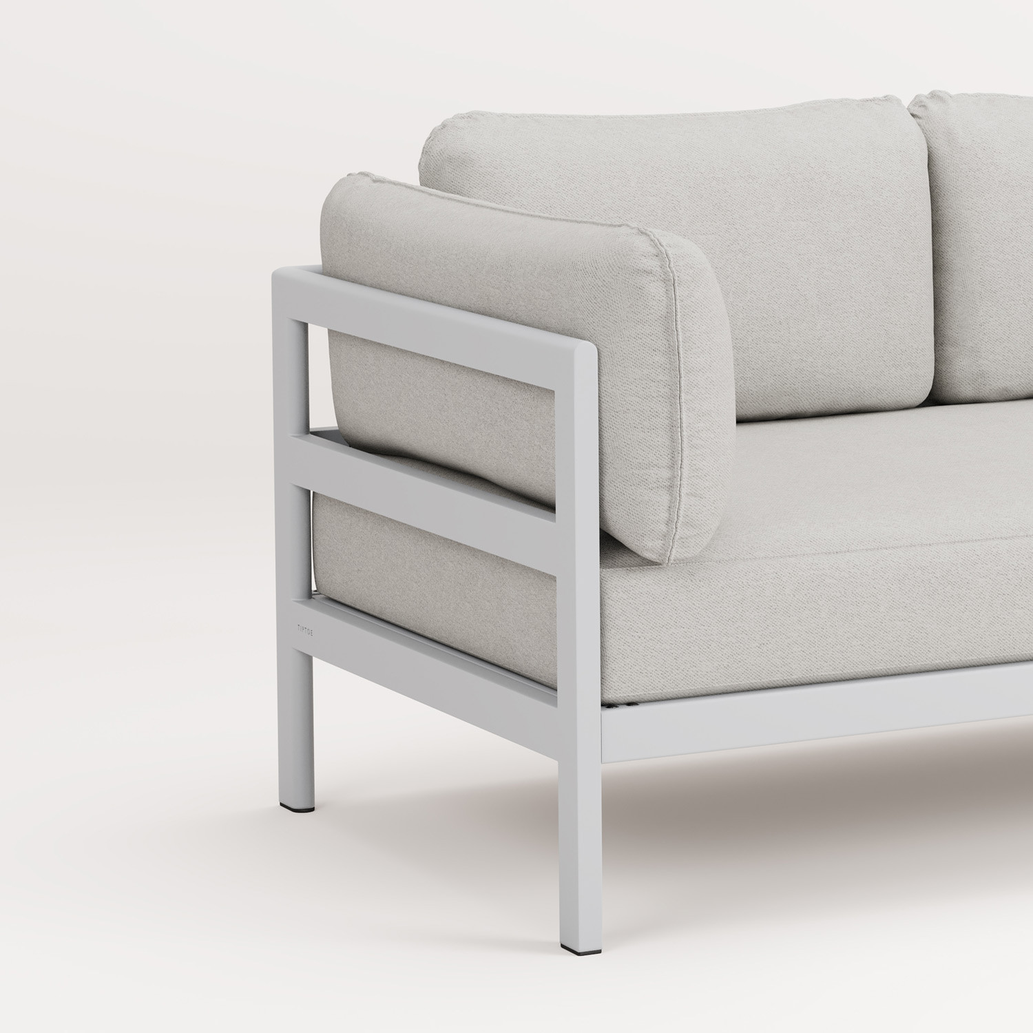 2 seats EASY sofa, recycled fabric, comfortable and timeless