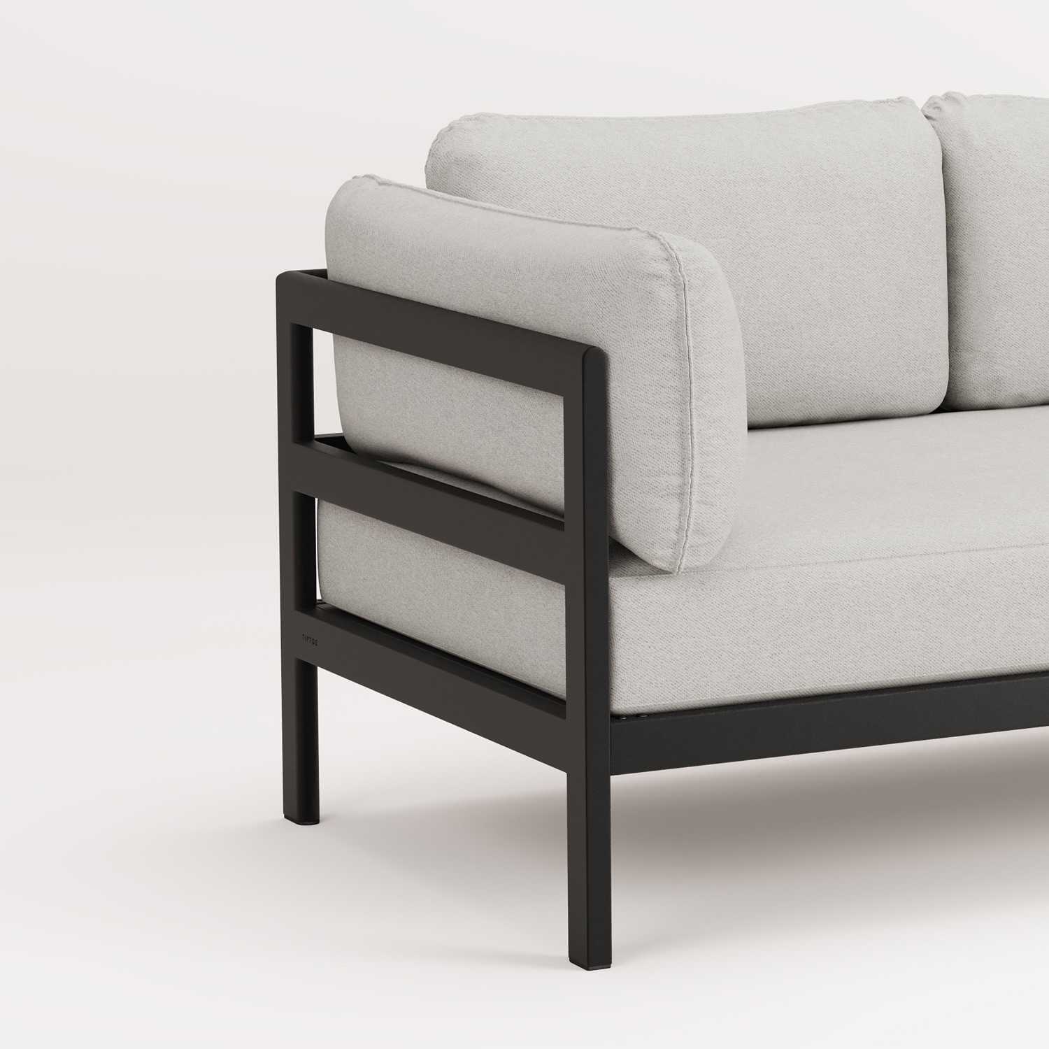 2 seats EASY sofa, recycled fabric, comfortable and timeless