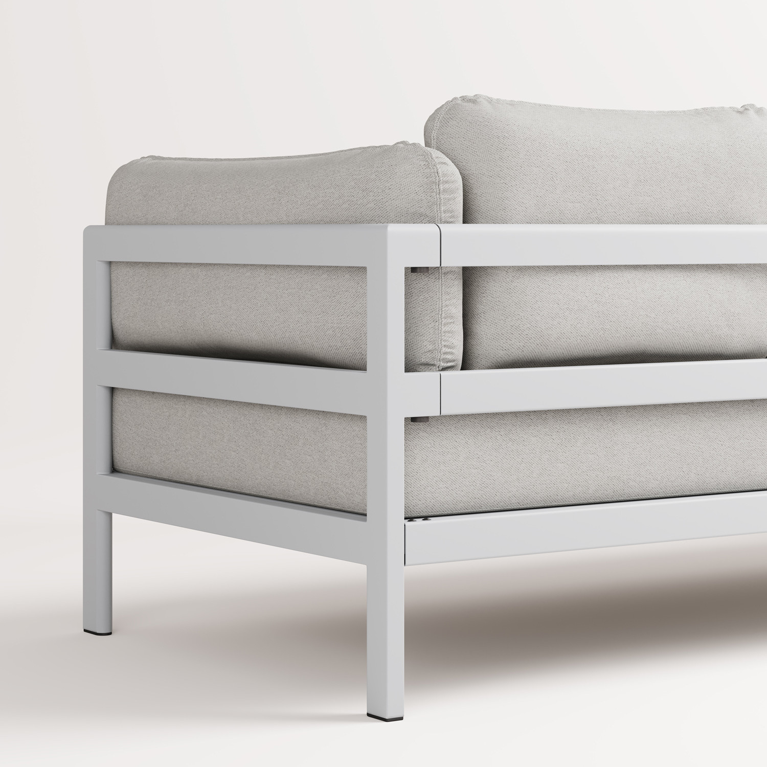 2 seats EASY sofa, recycled fabric, comfortable and timeless