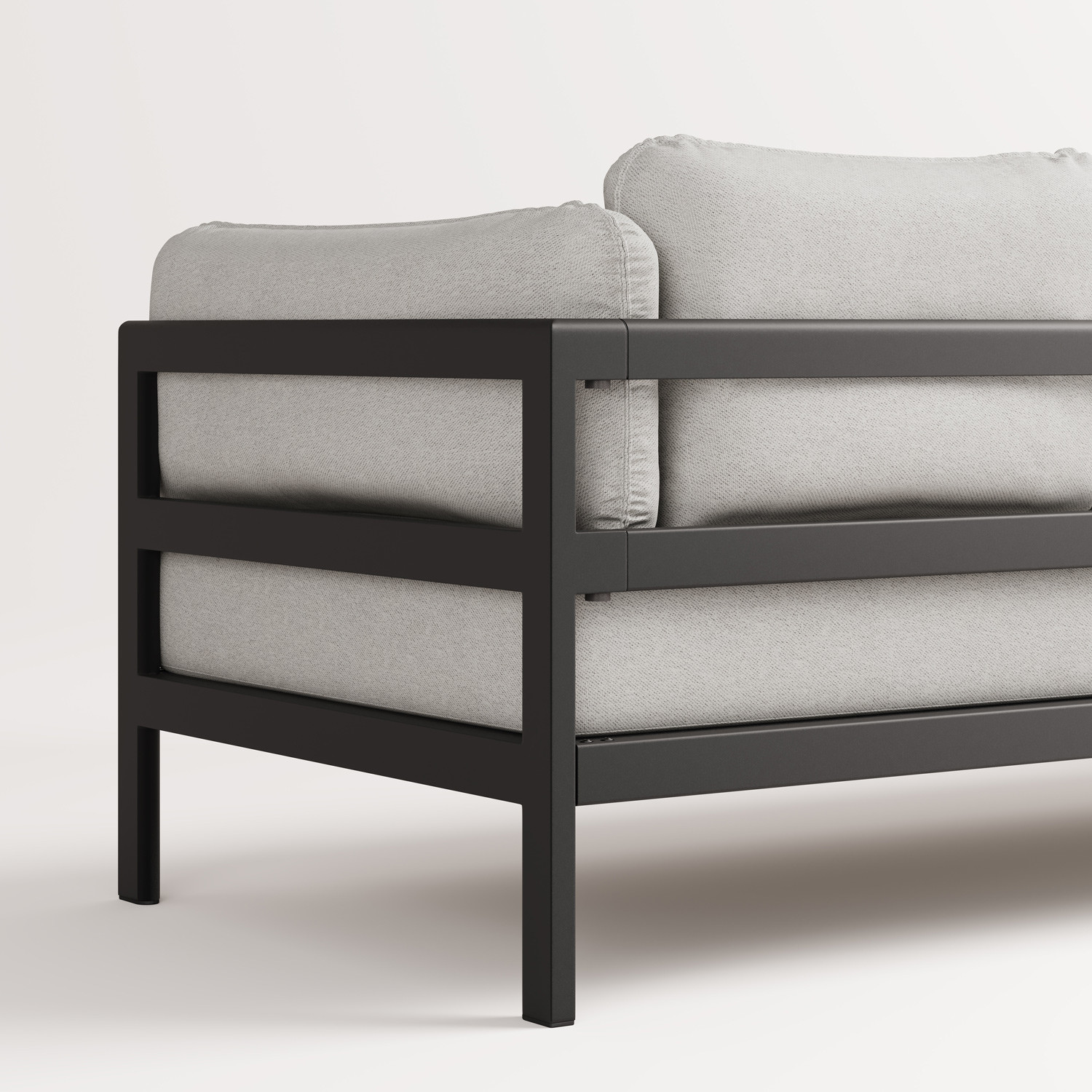 2 seats EASY sofa, recycled fabric, comfortable and timeless