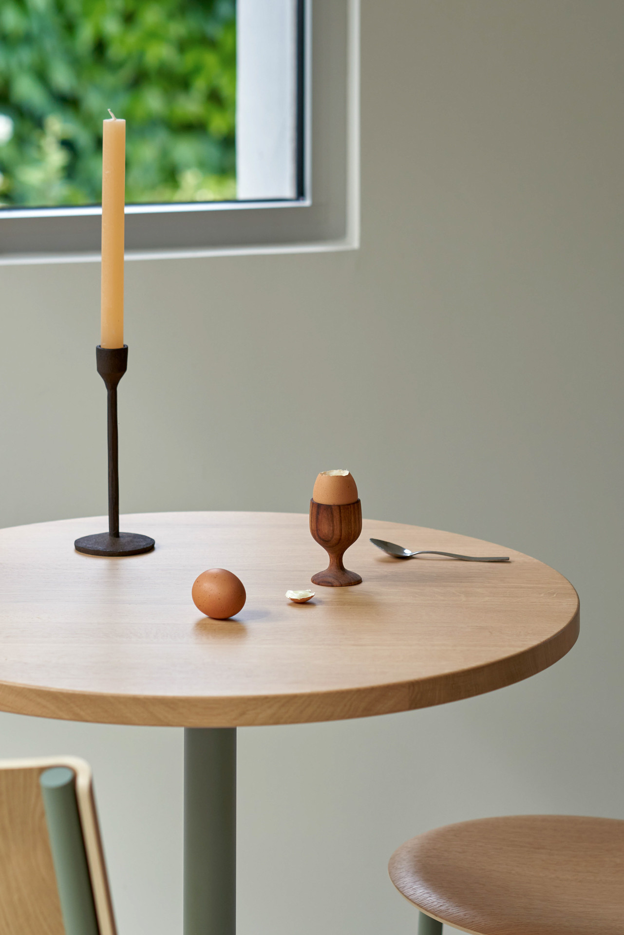 Table bistrot MOKA en chêne massif, hauteur 75cm